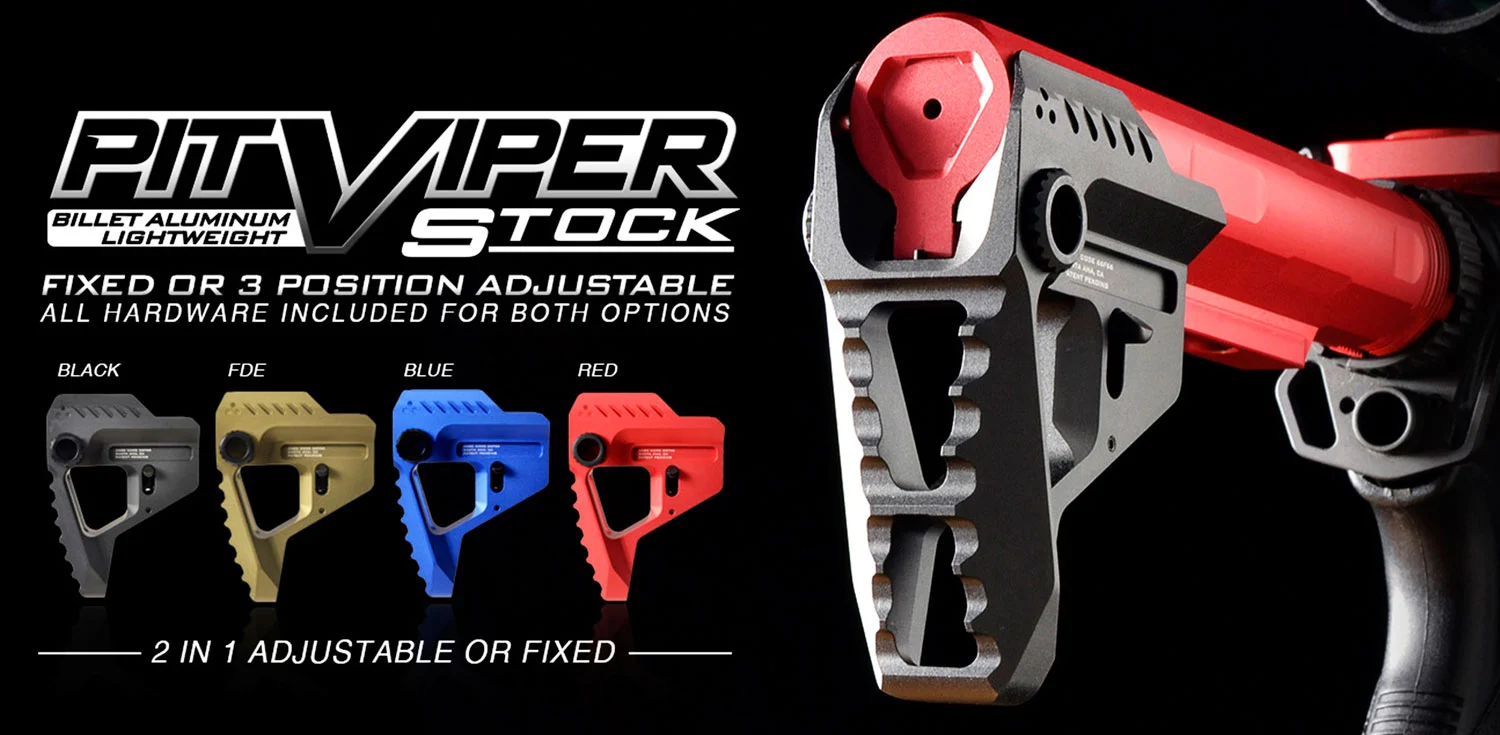 Strike VIPERPITFDE Pit Viper Stock Flat Dark Earth Aluminum AR ...