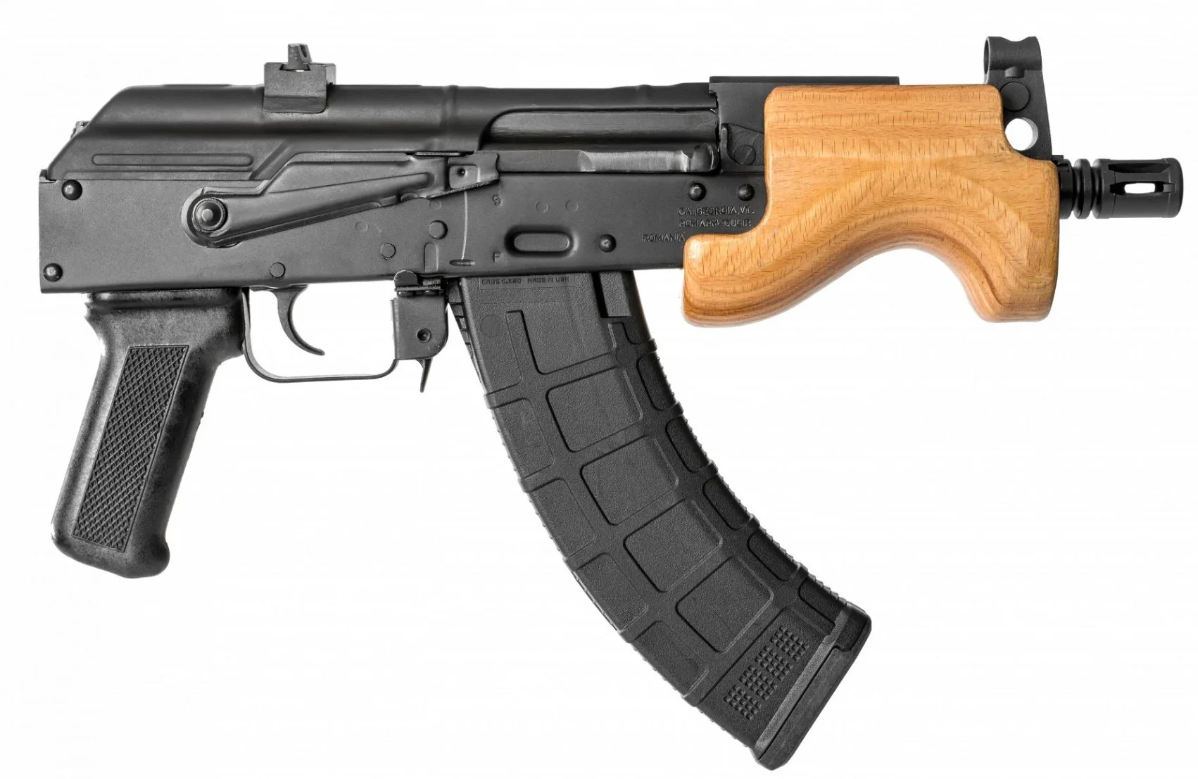 Century Arms Romanian Micro Draco Stamped AK-47 Pistol - Black | 7 ...